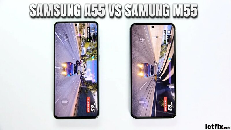 Samsung Galaxy A55 vs Samsung Galaxy M55 | Video test Display ...