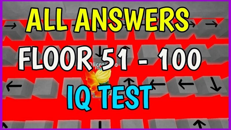 Roblox IQ TEST ALL Answers [ Floor 51 - Floor 100 ] - Смотреть онлайн в ...