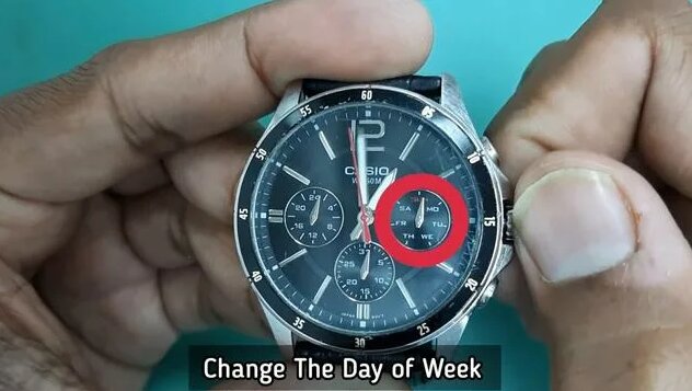 How To Setting Time and Date Casio MTP-1374 Module 5374 Movement Vx9je ...