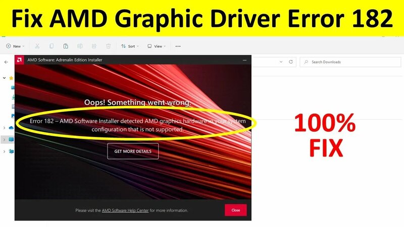 How to Fix AMD Error 182 AMD Software Installer Detected - Смотреть ...