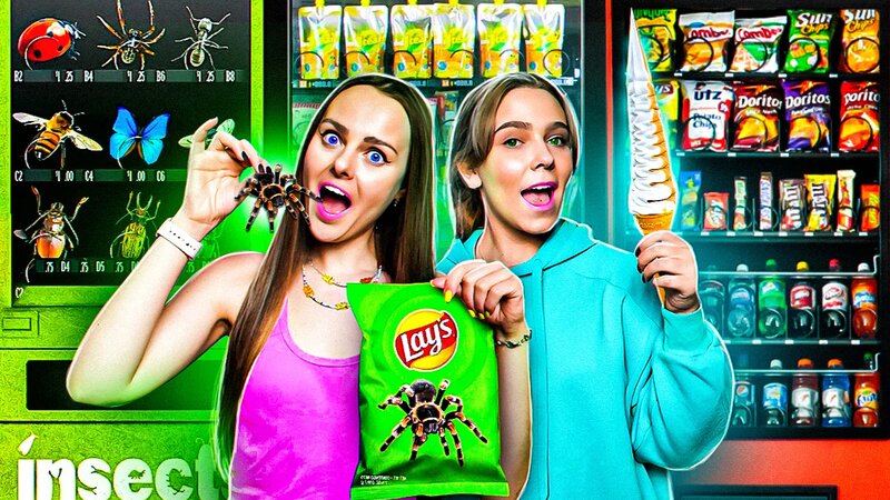 24 ЧАСА ЕДИМ Только в Вендинговых Автоматах - Челлендж! - Смотреть ...