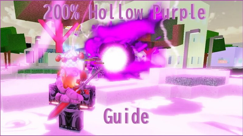 guide on how to get 200% hollow purple in Jujutsu Shenanigans ...