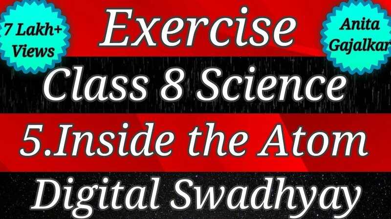 Exercise class 8 science chapter 5 inside the atom । Exercise inside ...