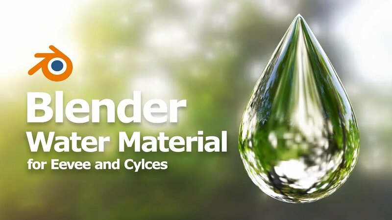 Blender Transparent Water Material for Eevee and Cycles - Principled ...