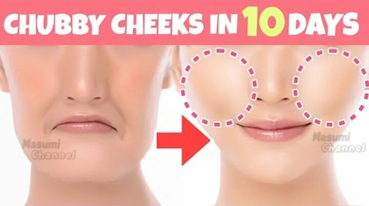 BEST Chubby Cheeks Exercise! Get Fuller Cheeks Naturally, Lift Sagging ...