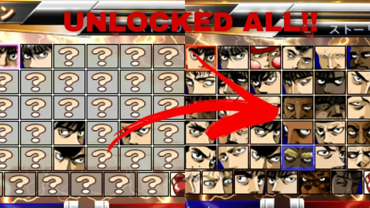 Hajime no ippo characters store