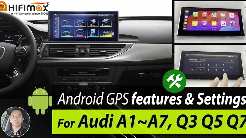 Audi Android 13 GPS Screen Features Settings for Audi A1 A3 A4 A5 A6 A7 ...
