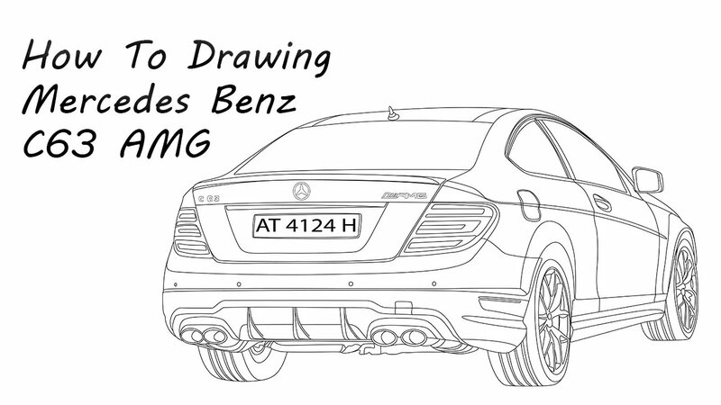 How To Drawing Mercedes Benz C63 AMG - Смотреть онлайн в поиске Яндекса ...