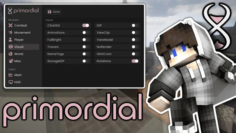 How To USE Primordial Client Tutorial - Minecraft Bedrock 1.21 ...