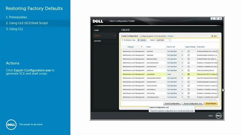 Dell Client Configuration Toolkit (CCTK) - Reset BIOS Defaults - Yandex ...