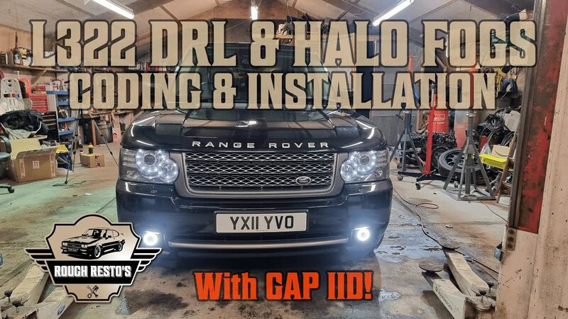 Range Rover L322 DIY LED Fog Light + Angel Eye/Halo Installation as ...