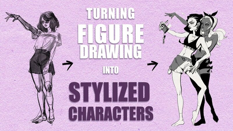 How to Merge figure drawing skills into Stylized Character ART RefWed ...