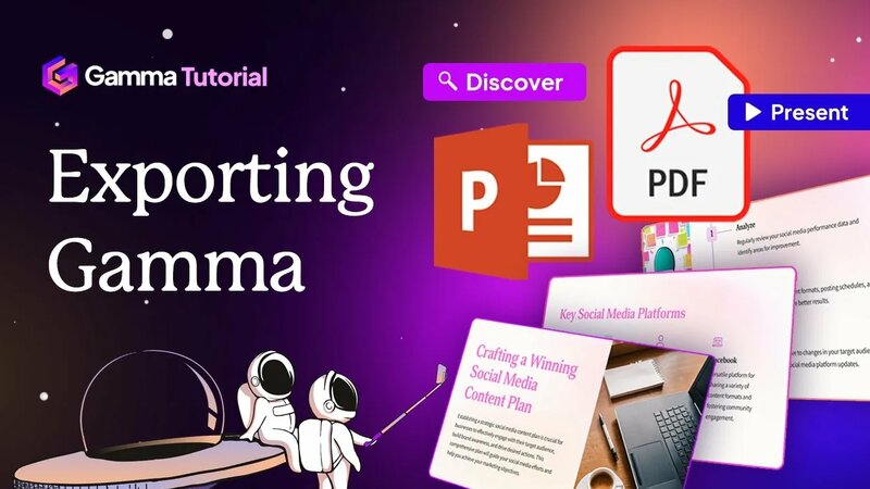 How to export your Gamma files as a PDF and PowerPoint | Gamma Tutorial ...