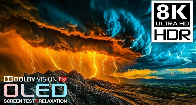 JAW-Dropping 8K Video OLED Display Test 8K HDR 120 FPS Dolby Vision (8K ...