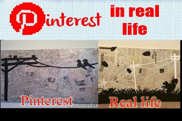 DIY Newspaper Wall Art - Pinterest in Real Life