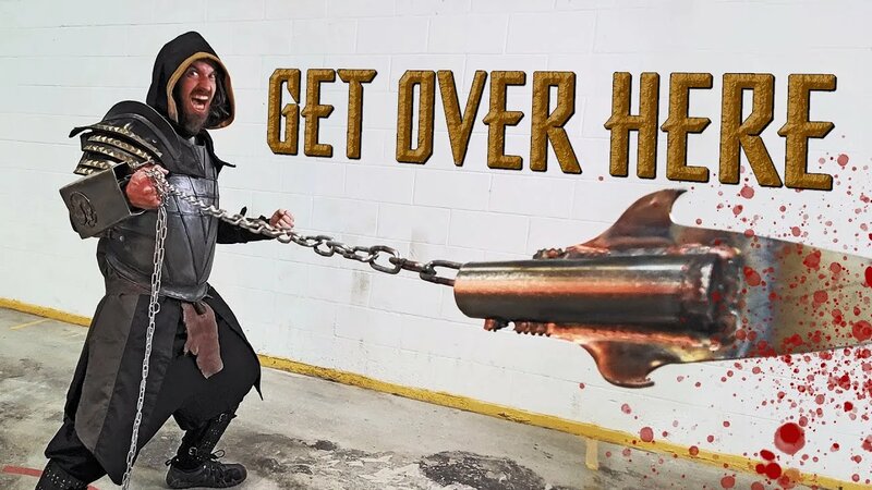 Scorpion's Chain Attack in Real Life! (Mortal Kombat) - Смотреть онлайн ...
