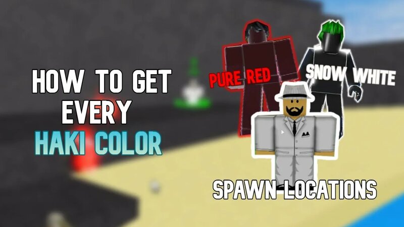 How to Get Every Haki Color in Blox Fruits! *GET LEGENDARY COLORS FAST ...