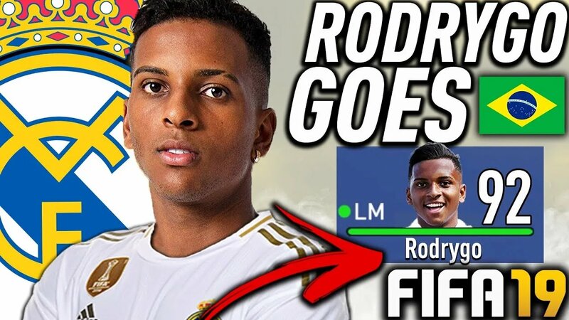 Rodrygo GOES AT REAL Madrid IN FIFA 19 Career MODE!!! FIFA 19 Growth Test