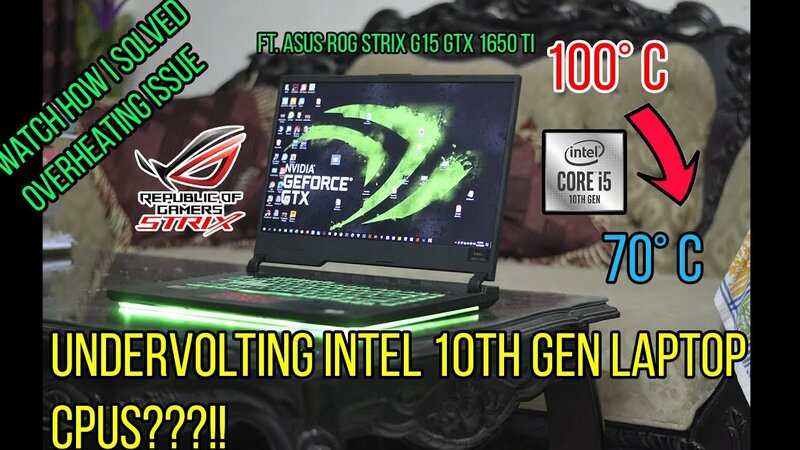 How to undervolt intel core i5 10300h!!! or How to undervolt intels ...
