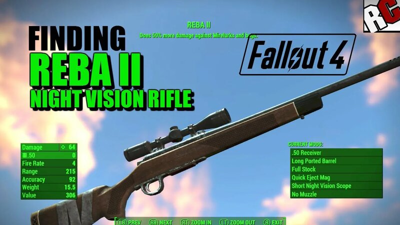 Fallout 4 - Finding REBA 2 Rifle (Night Vision Scope Rifle Location ...