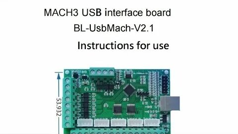 Mach3 USB interface board, BL-UsbMach-V2.1 алгоритм установки на ПК ...