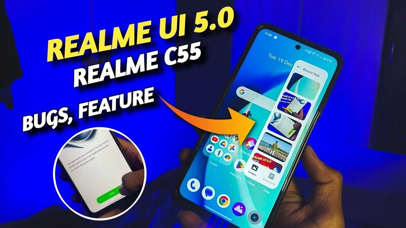 Realme C55 Realme UI 5.0 Android 14 Update Features, Bugs | Realme C55 ...