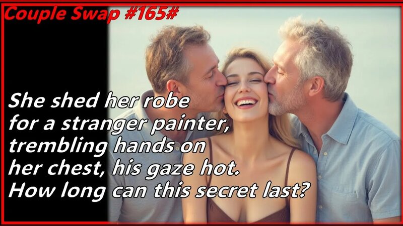 Couple Swap #165# : She shed her robe for a stranger painter, trembling ...