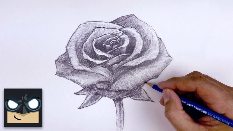How To Draw A Rose 🌹 YouTube Studio Sketch Tutorial
