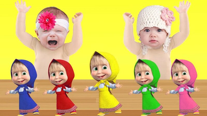 Bad Baby Crying and Learn Colors with masha | Finger Family Song ...