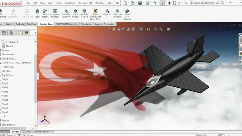 Solidworks Jet Uçak Tasarımı (Plane Design) - Смотреть онлайн в поиске ...