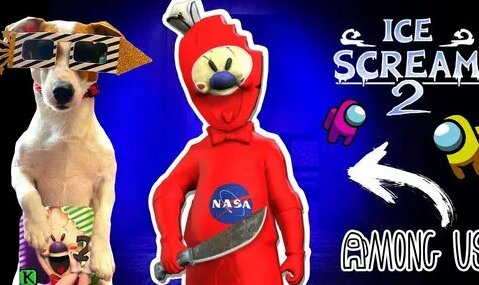 Амонг Ас - Мороженщик Ice Scream 2 мод Among Us Полное прохождение ...