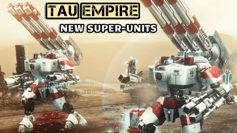 New TAU Battlesuits vs Chaos Marines! - Unification Mod, Warhammer 40K ...