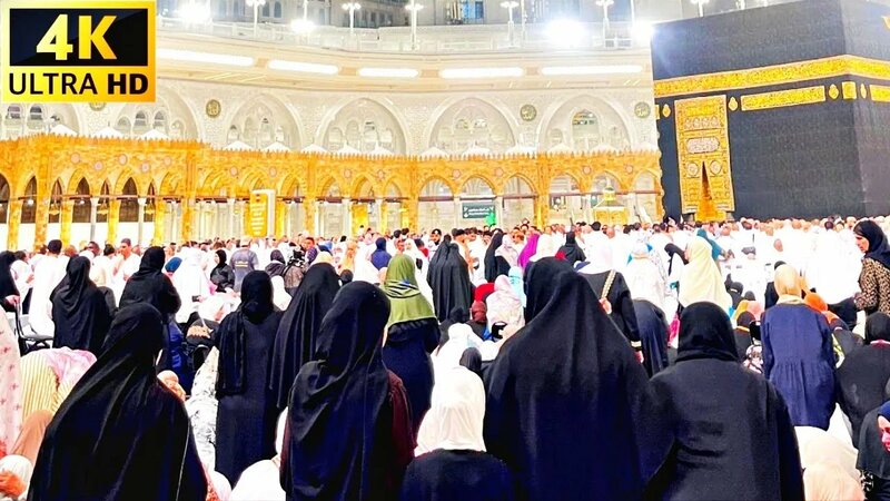 Walking Tour 4K | Kaaba Live 2025 | Spiritual Tawaf Around Masjid Al ...