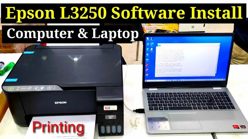 Epson EcoTank L3250 Driver Install, L3250 Software Install Computer ...