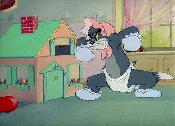 Том и Джерри / Tom and Jerry - Baby Puss / Нелегко быть младенцем (1943 ...
