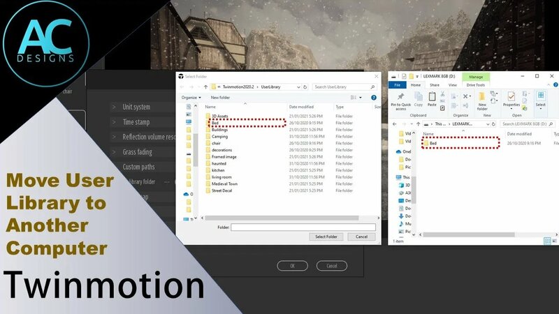 Move User Library to Another Computer in Twinmotion | Twinmotion Tips ...
