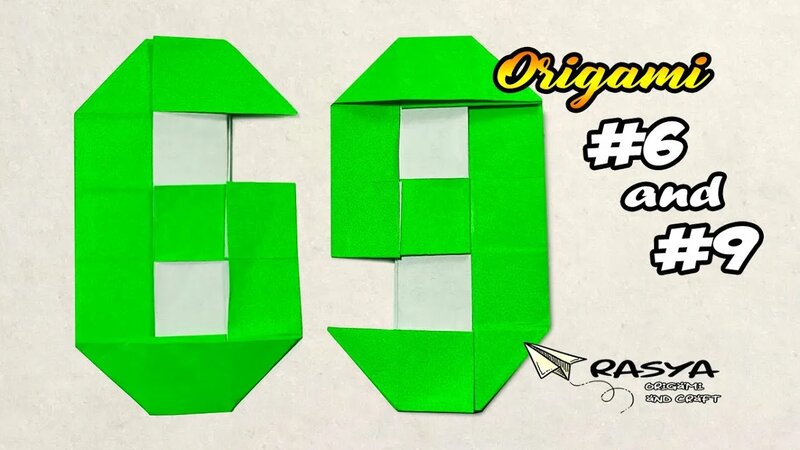How to make Origami Number 6 and 9 - Смотреть онлайн в поиске Яндекса ...