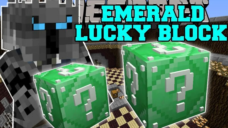 Minecraft: Emerald Lucky Block (Block OF PURE Epicness!) Mod Showcase ...