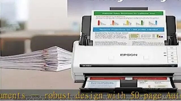 Epson DS-530 II Color Duplex Document Scanner for PC and Mac with Sheet ...