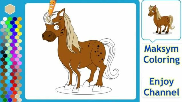 Bolalar Uchun Ot Rasmlari / Horse Drawing For Children / Рисунок Лошади ...