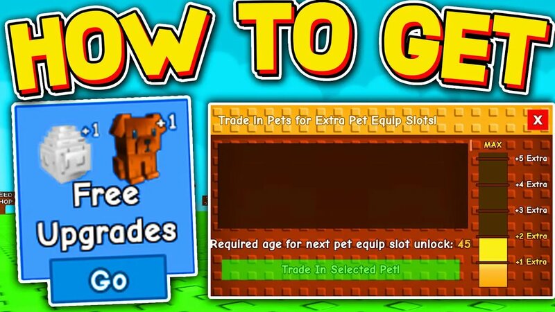 How To GET FREE PET Upgrades & Trade PETS FOR Extra PET Equips & Slots ...