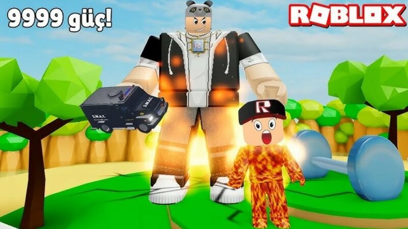 I Turned Everyone Into Fire! I'm So Strong!! - Roblox Lifting Simulator ...