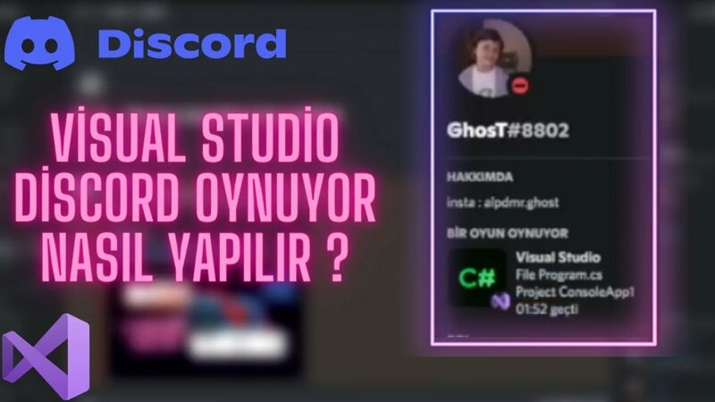 Visual studio discord oynuyor, etkinlik durum ayarlama | 2022 güncel ...