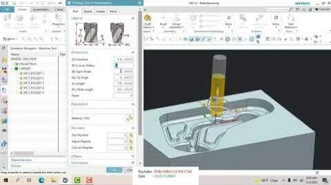 Programming Learn in NX || Cavity Mill Tutorial in NX # 23 - Смотреть ...