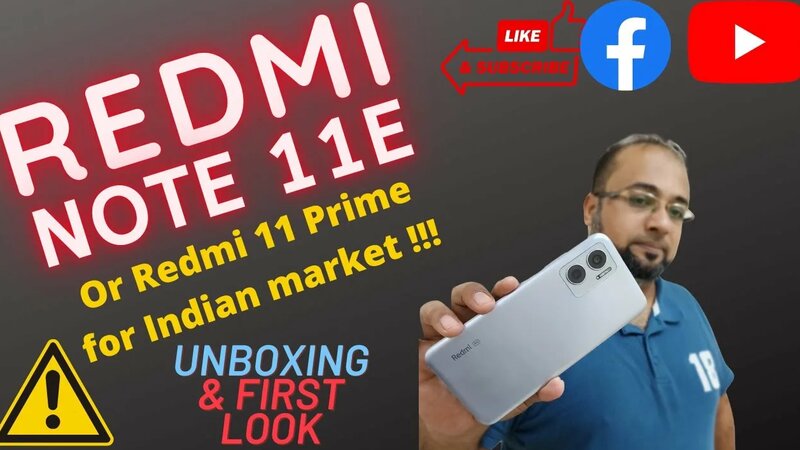 Redmi Note 11E / Unboxing and First look / Redmi 11 Prime - Yandex ...