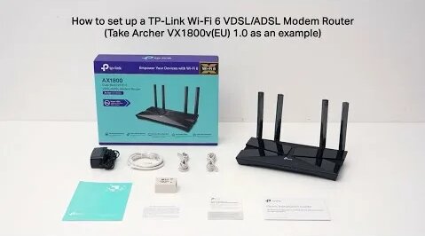 How to set up a TP-Link Wi-Fi 6 VDSL/ADSL Modem Router (Take Archer ...