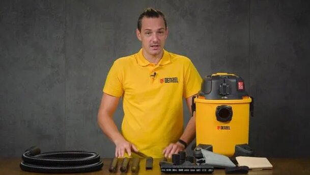 Обзор строительного пылесоса Denzel Rvc20 - Смотреть онлайн в поиске ...