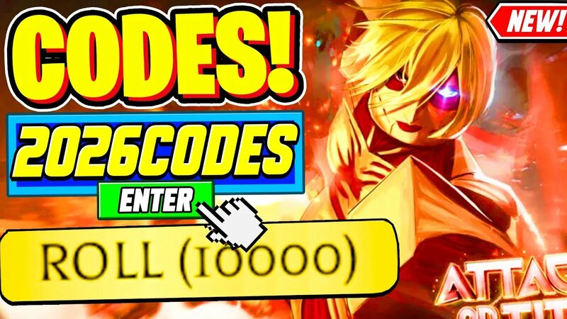 New ALL Working Codes For Attack On Titan Revolution 2026 - Roblox AOT ...