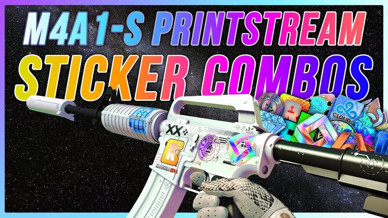 M4A1-S Printstream Sticker Combos - Best M4a1s Printstream Sticker ...