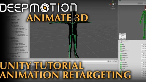 DeepMotion: Unity 3D Tutorial - Retargeting Animations | Animate 3D - EroFound